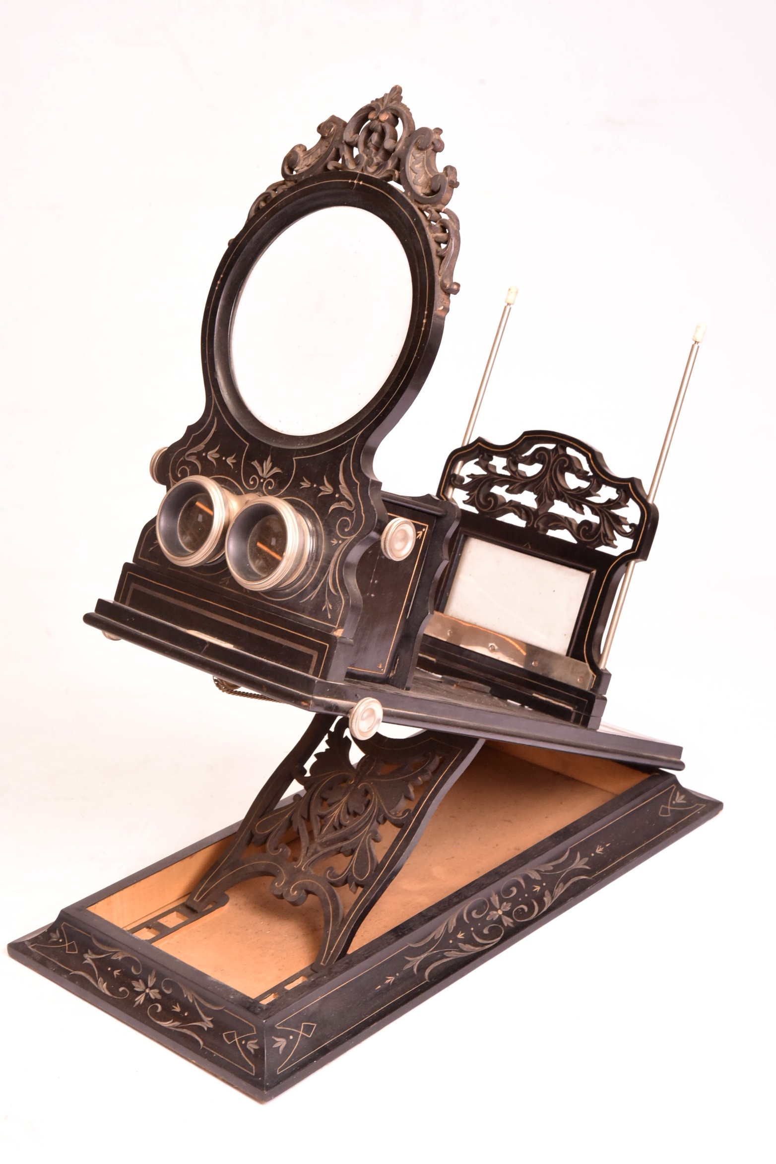 Très grand Stéréoscope Graphoscope Napoléon III - Antiq Photo