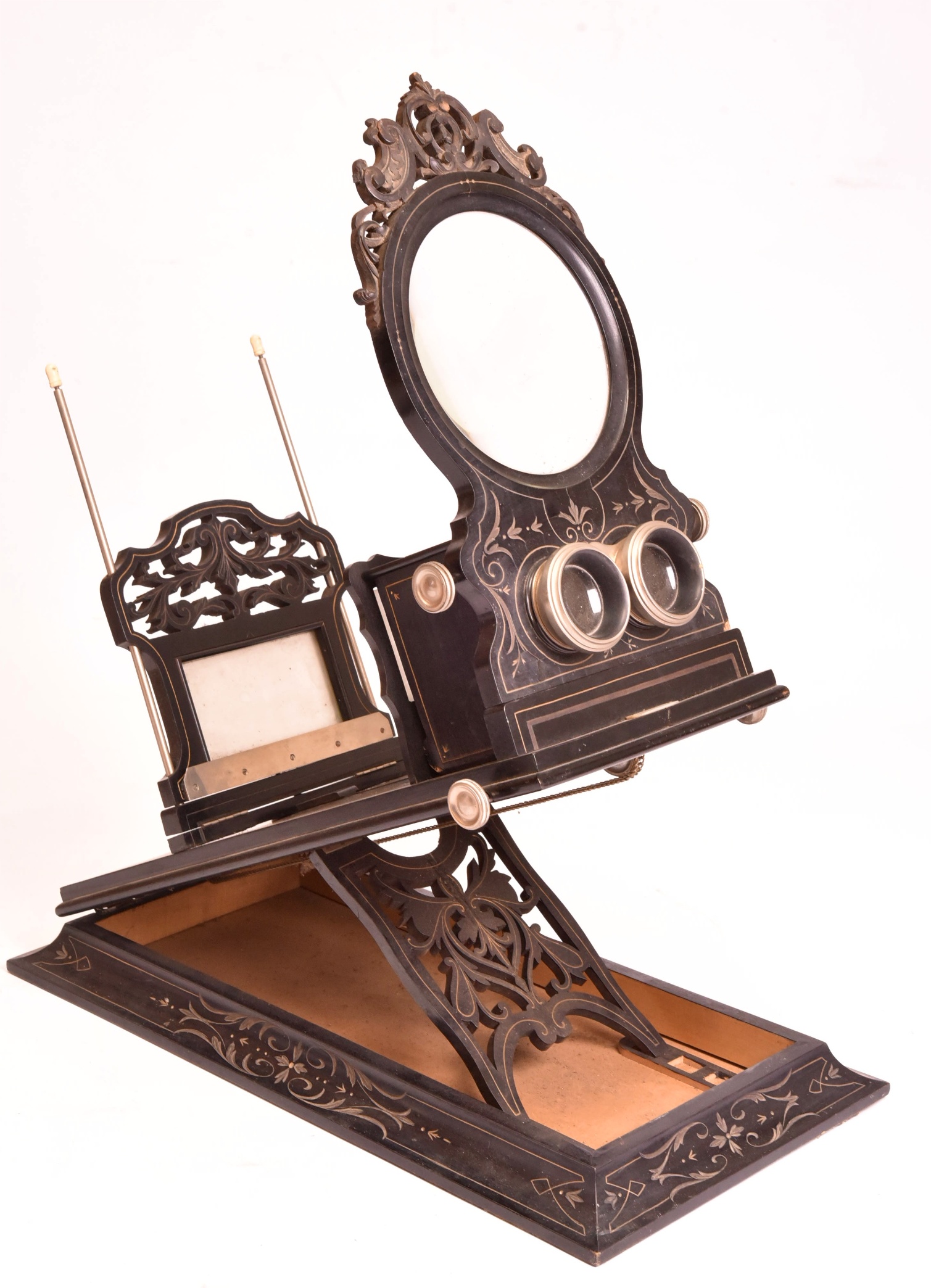 Très grand Stéréoscope Graphoscope Napoléon III - Antiq Photo