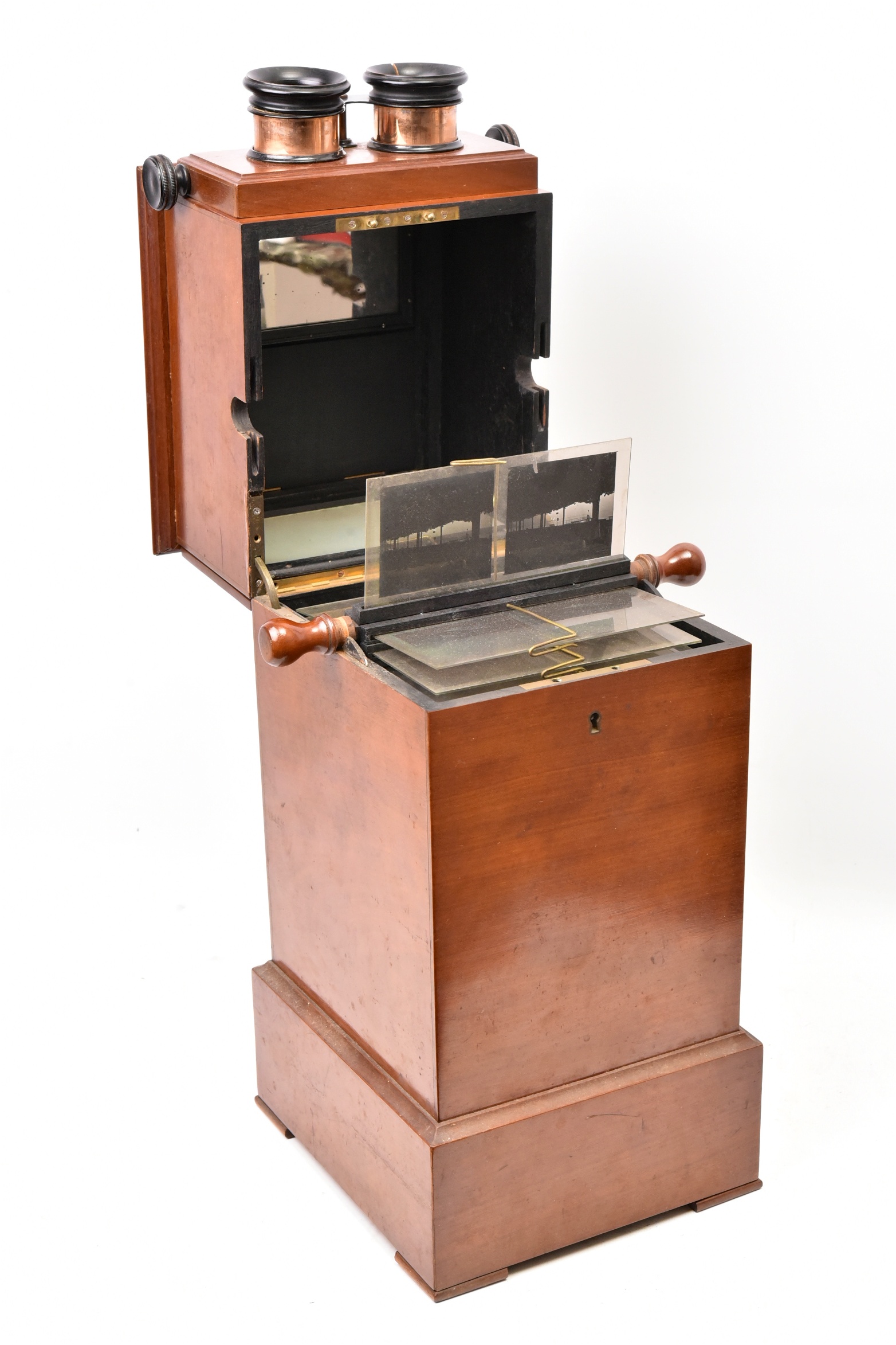 Stéréoscope de table au rare format 7x15 cm - Antiq Photo