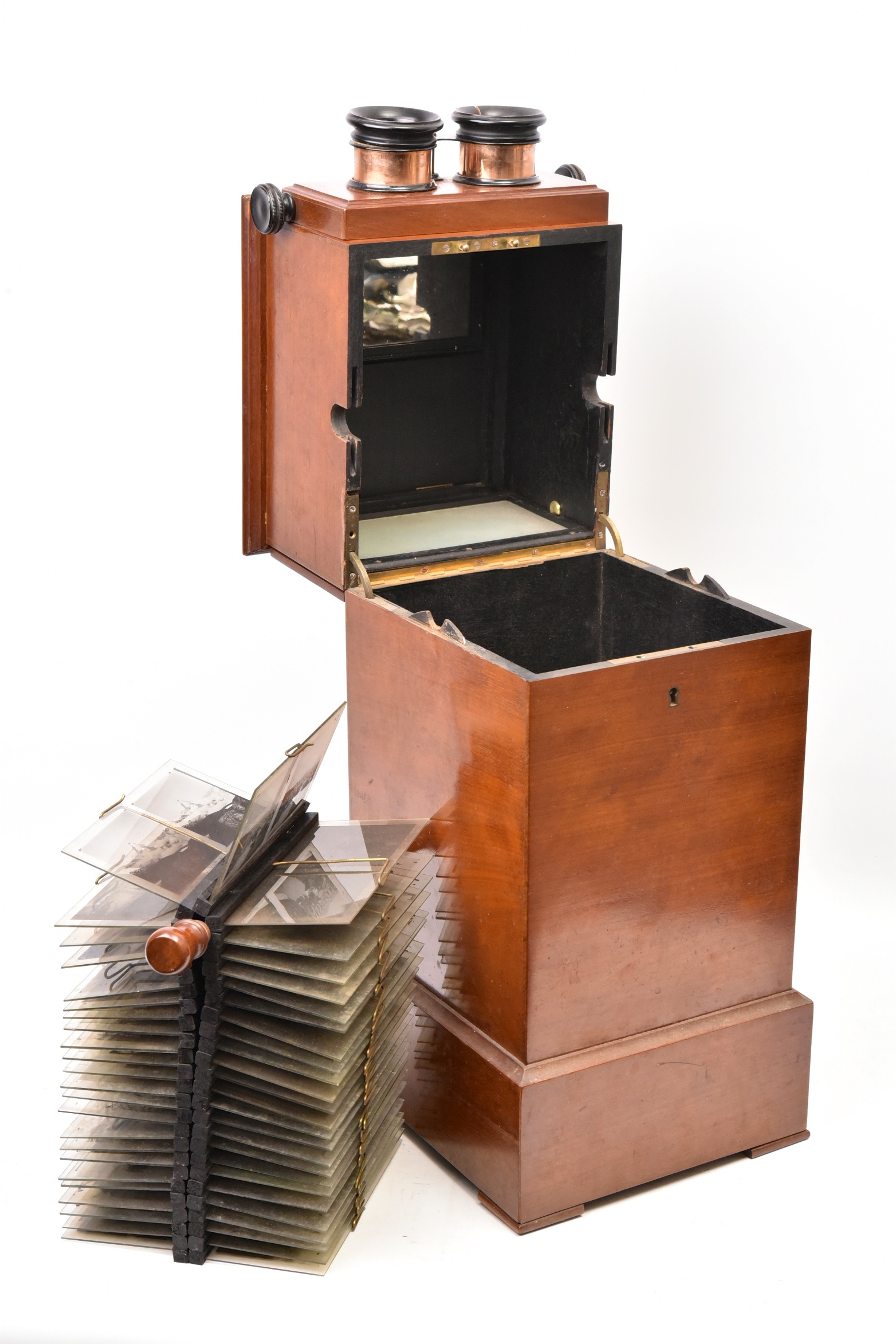 Stéréoscope de table au rare format 7x15 cm - Antiq Photo