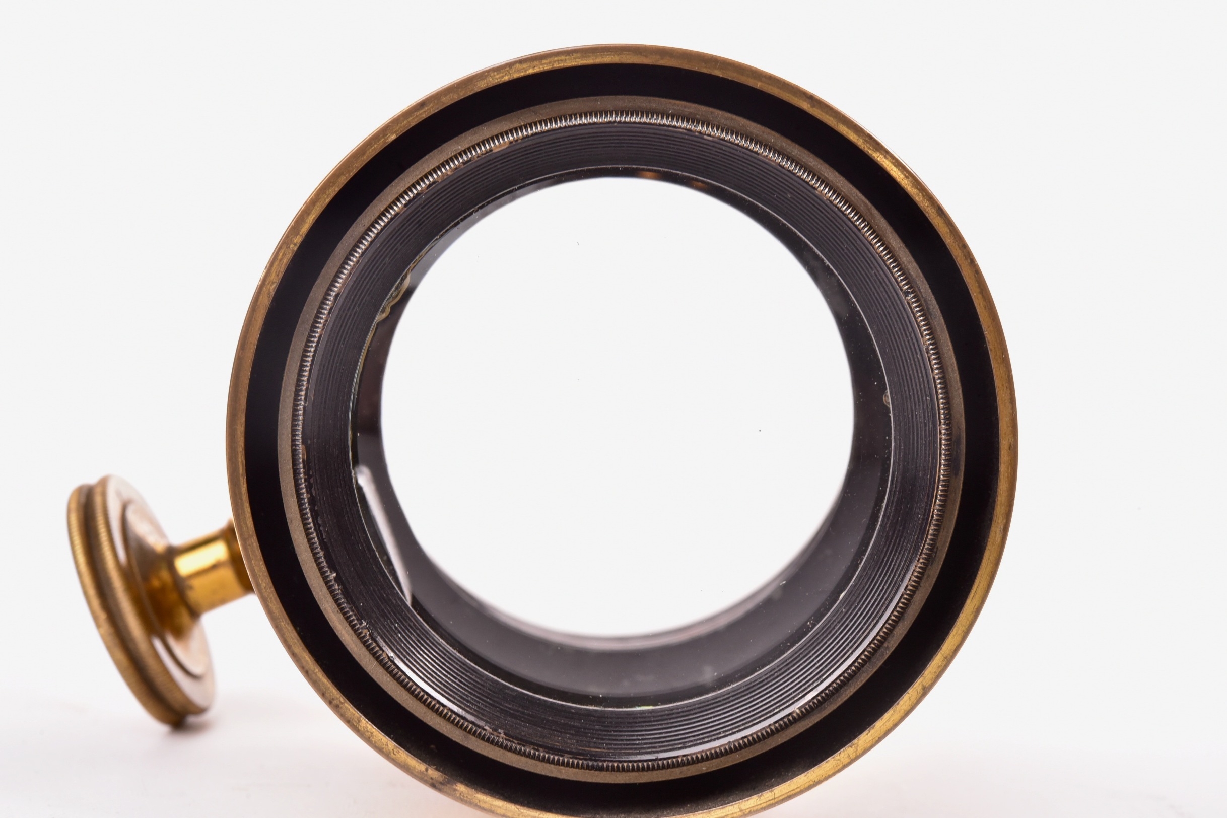 Brass Lens E. Français Paris - Antiq Photo