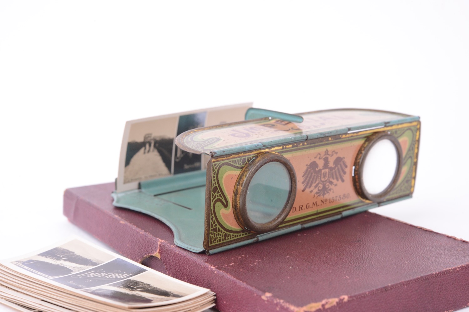 Visionneuse stéréoscopique publicitaire Impérial en coffret - Antiq Photo