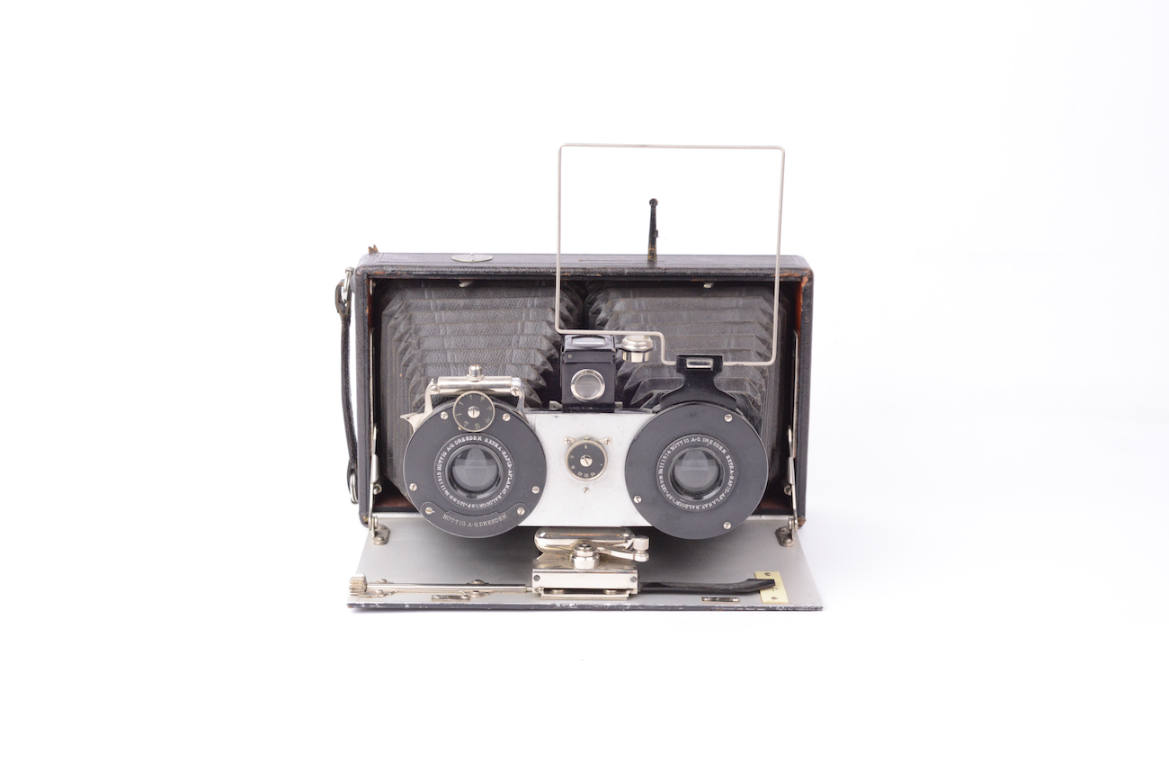 Appareil stéréoscopique HUTTIG "L'Idéal" 9x18 cm - Antiq Photo