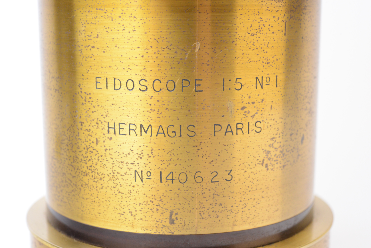 Objectif HERMAGIS Eidoscope N°1 f/5 (version Laiton) - Antiq Photo